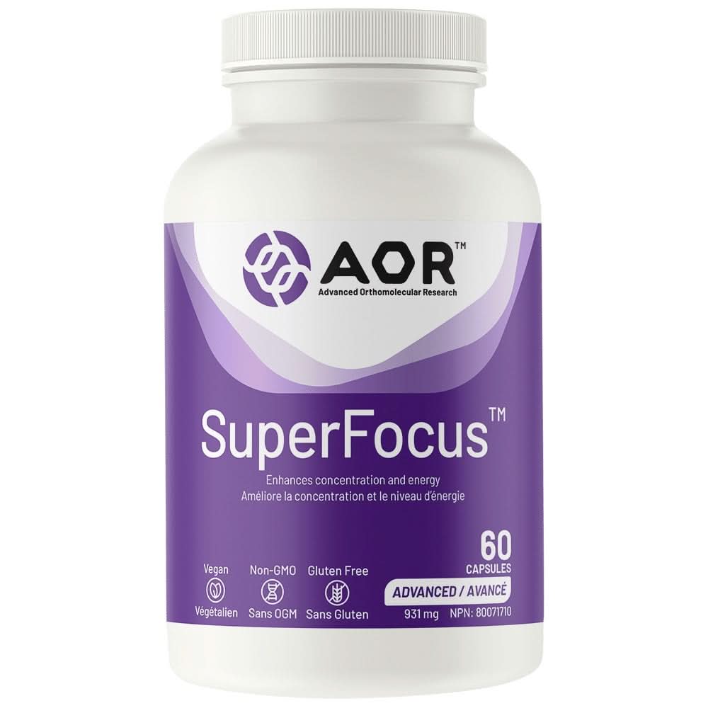 AOR SuperFocus 931mg 60 Capsules | Brain Support