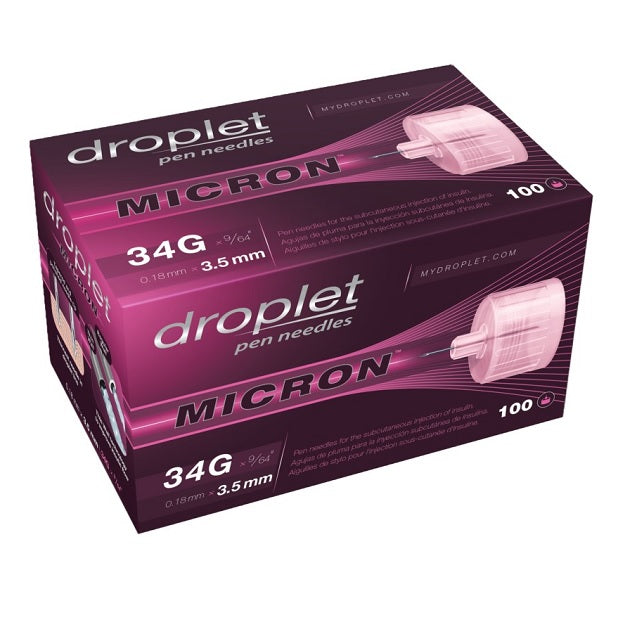 Droplet Micron 34G 3.5mm Pen Needles: Precision and Comfort