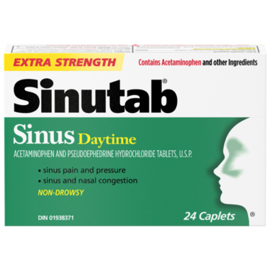 Sinutab Cold & Sinus Relief – Halo Healthcare