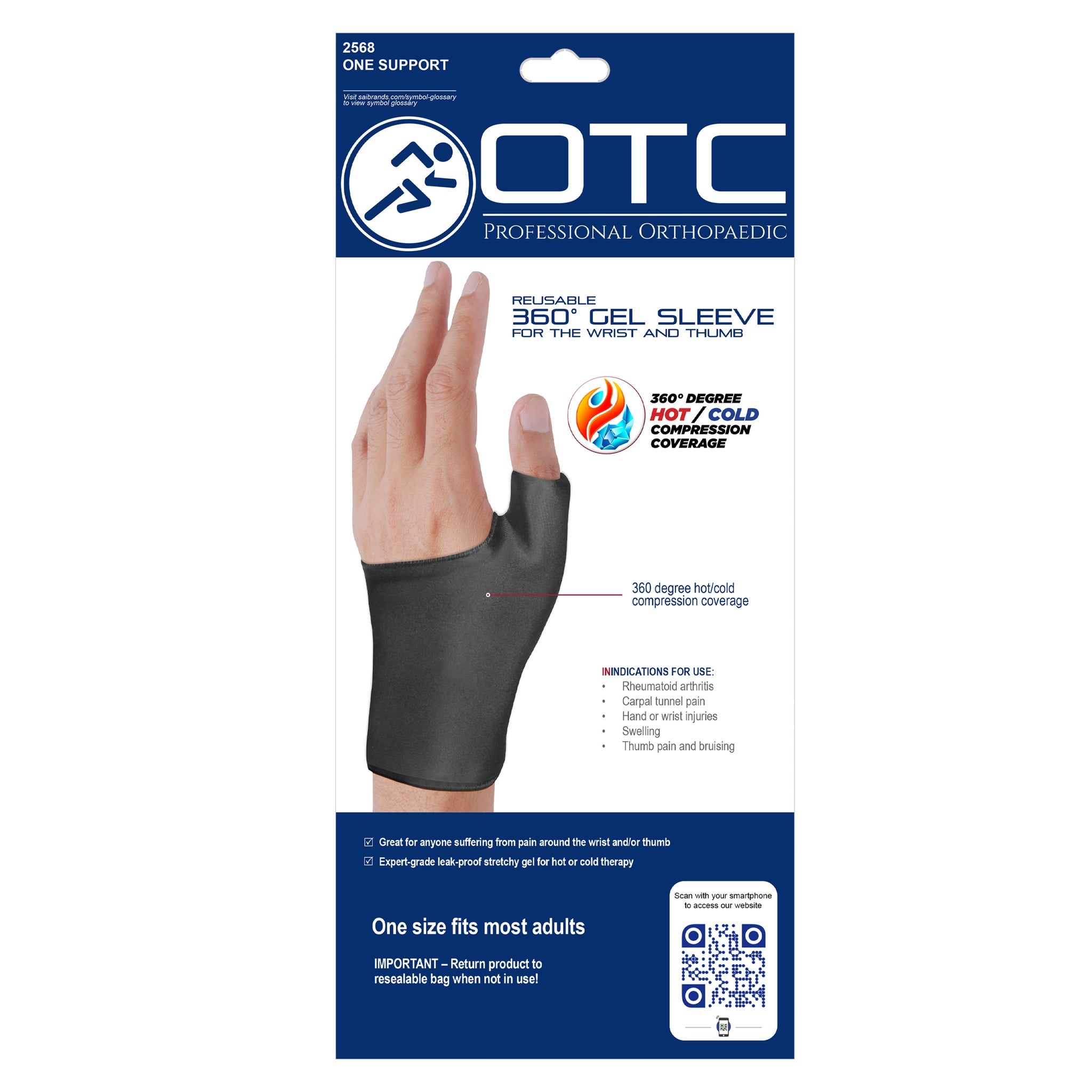Airway Wrist & Thumb Gel Sleeve: Cold Therapy Pain Relief