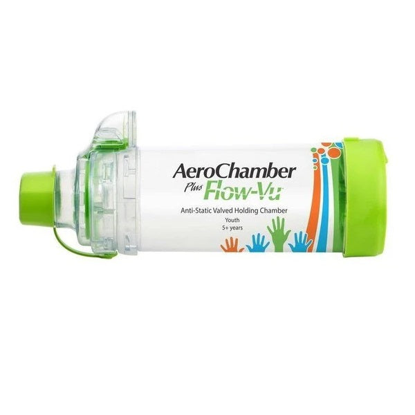 Aerochamber Plus Flow-Vu (5+ Yrs, Mouthpiece) Child Spacer