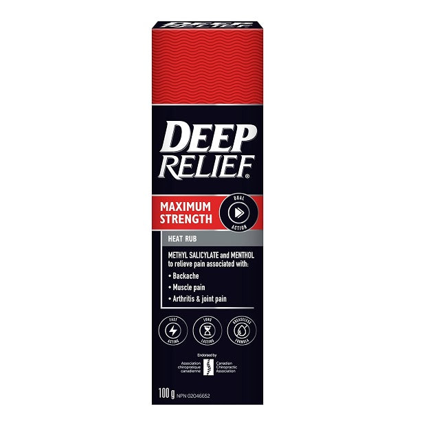 Deep Relief Max Strength Heat Rub 100g