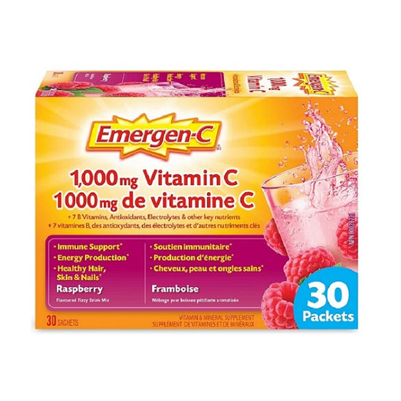 Elevate Immunity: Emergen-C Vitamin C 1000mg 30 Sachets