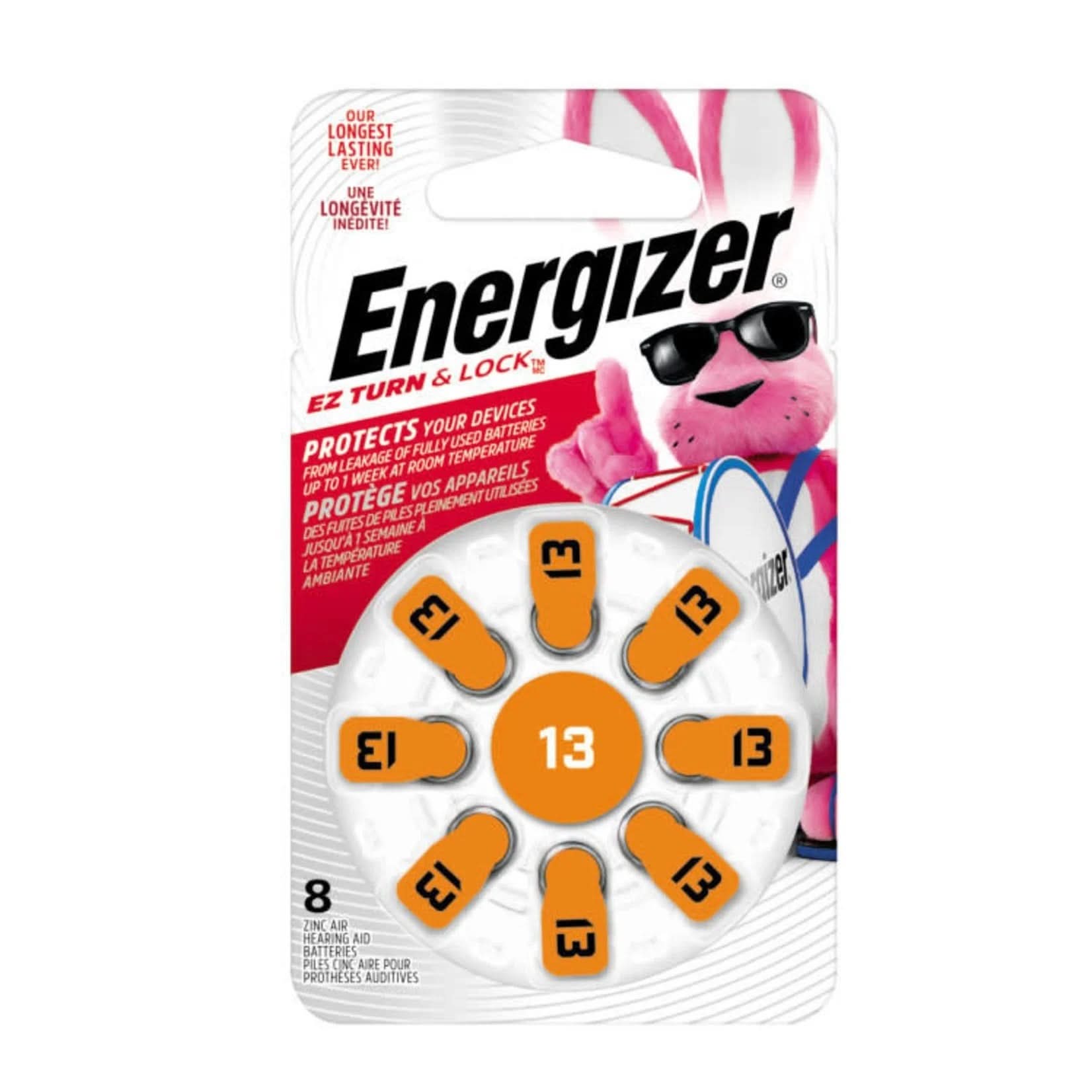 Energizer Size 13 Hearing Aid Battery 8 Pack