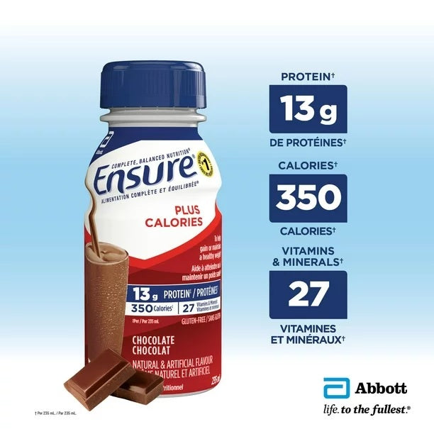 Ensure Plus Chocolate Shake 6x235mL: Calorie-Rich Nutrition