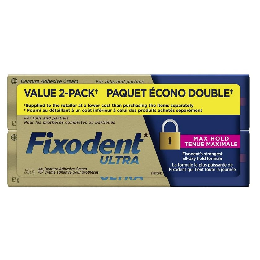 Fixodent Ultra Denture Adhesive Cream 62g