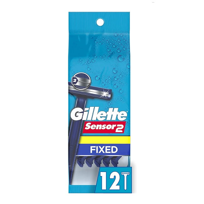Gillette Sensor2 Razors | Disposable, Twin Blades (18 Pack)