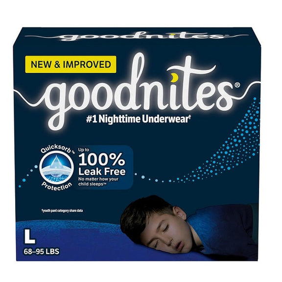 Huggies Goodnites Boys Nighttime Underwear Large | Dry Nights