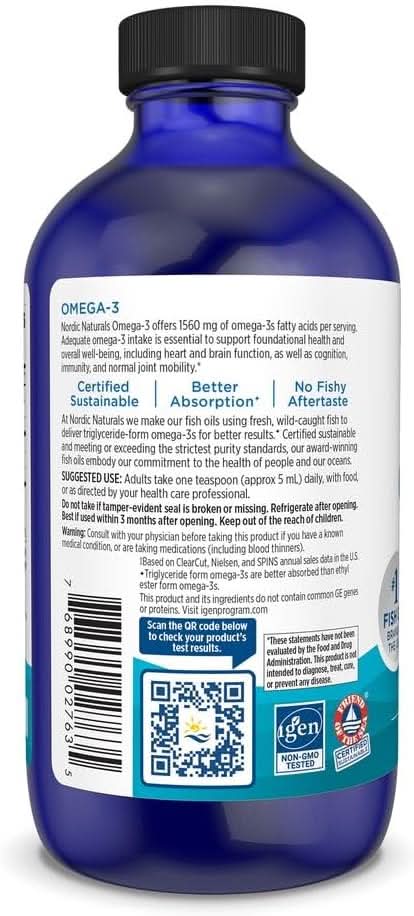 Nordic Naturals Omega-3 Liquid Great Lemon Taste