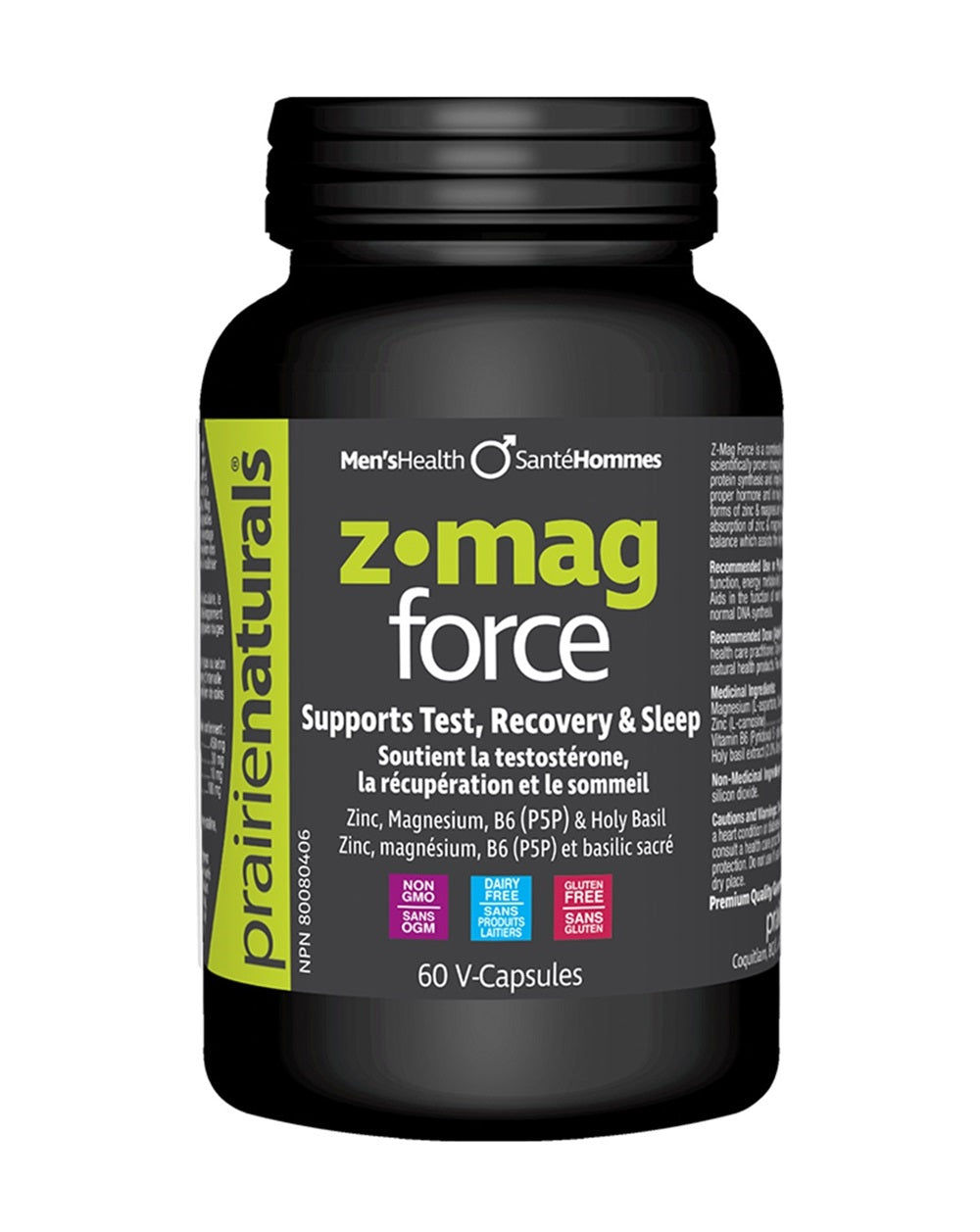 Prairie Naturals Z-Mag Force Magnesium + Zinc