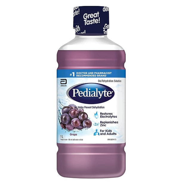 Pedialyte Grape 1L: Electrolyte Oral Rehydration Solution