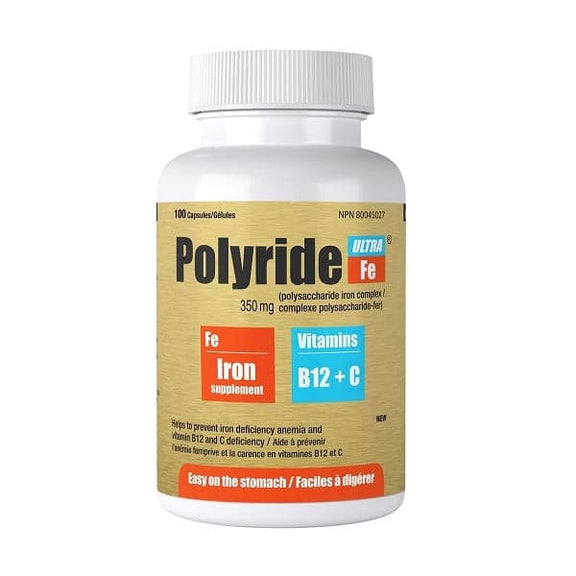 Polyride Fe Ultra: Iron + B12 for Energy| Easy Absorb