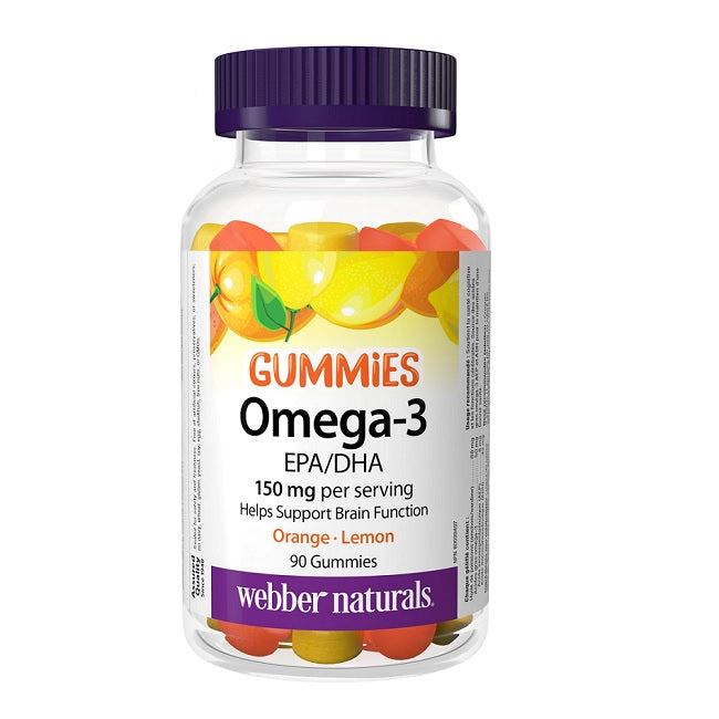 Webber Naturals Omega-3 50mg EPA/DHA Gummies 90 Gummies