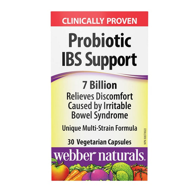 Webber Naturals Probiotic IBS: Relief for Bloating, Gas