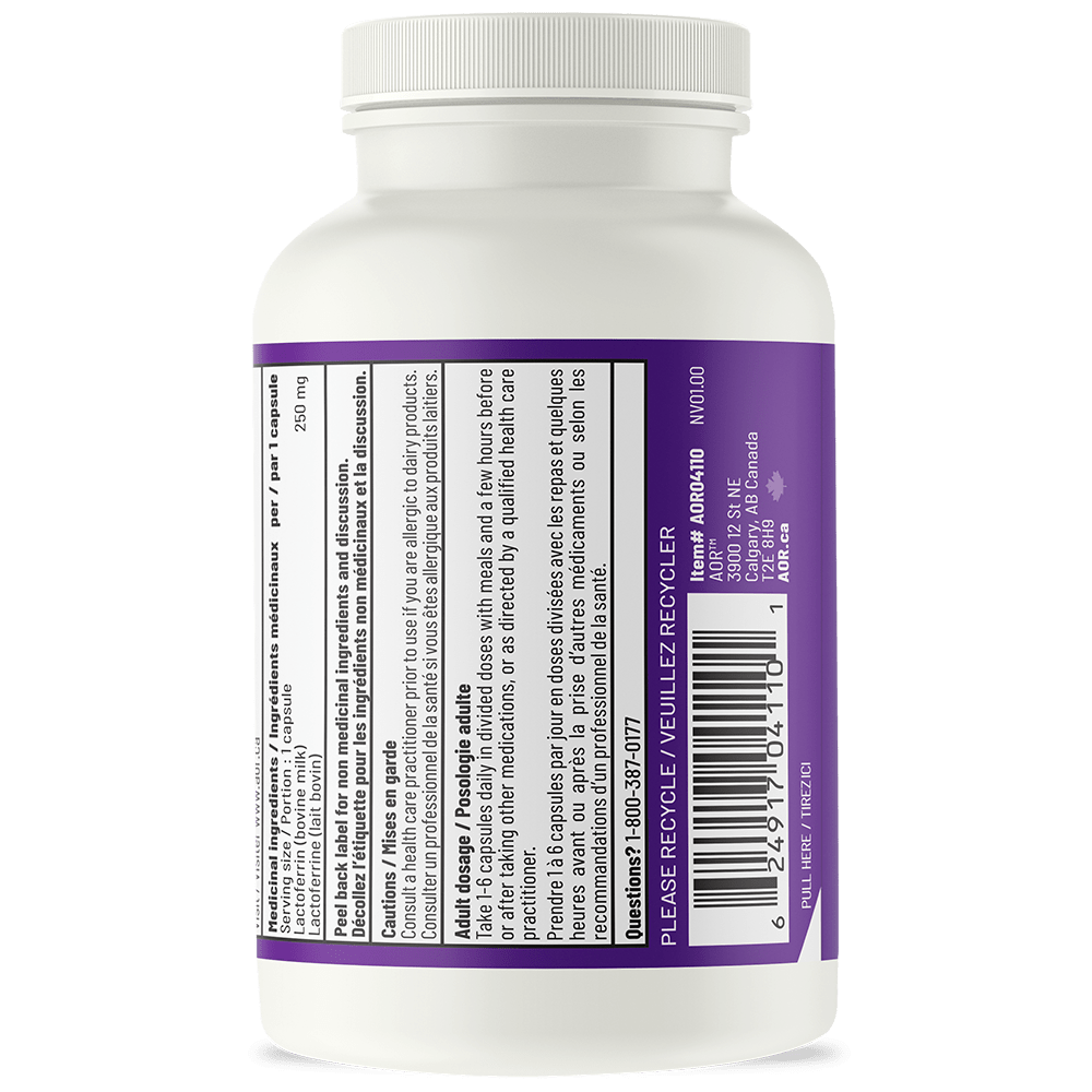 AOR Lactoferrin 250mg 60 Vegi-Caps - Immune Support