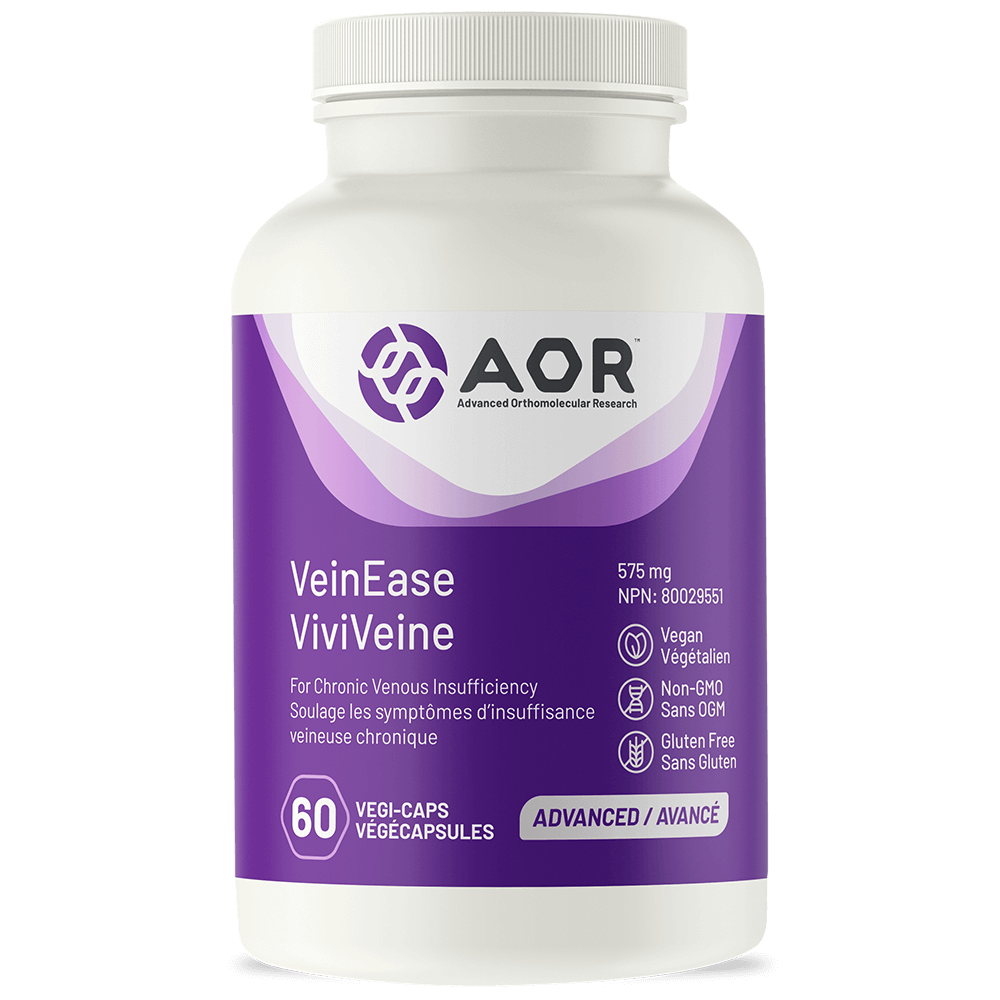 AOR VeinEase 575mg 60 Vegi-Caps – Vein & Circulation Support
