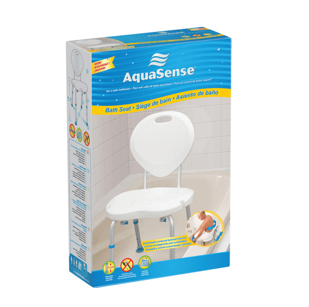 AquaSense Ergonomic Adjustable Bath Seat with Backrest