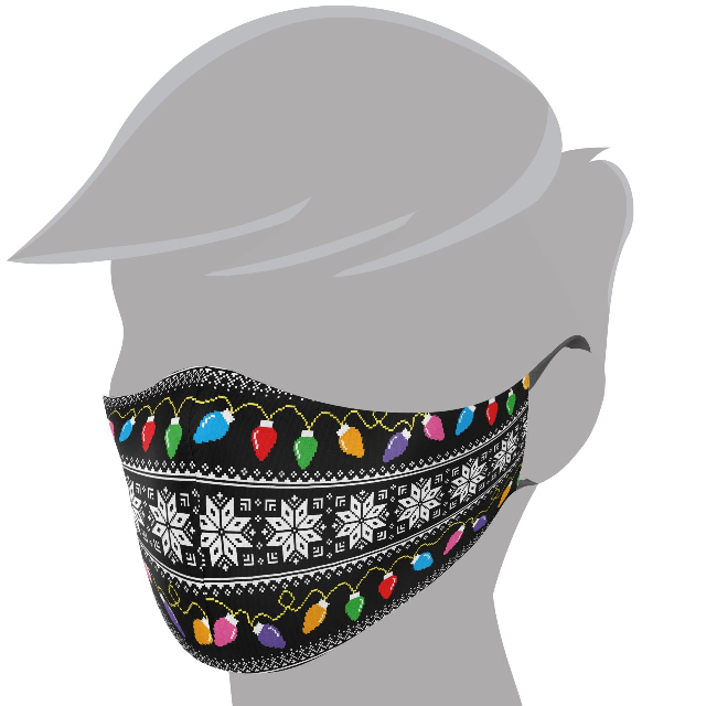 Brave Face Holiday Organic Reusable Adult Face Masks