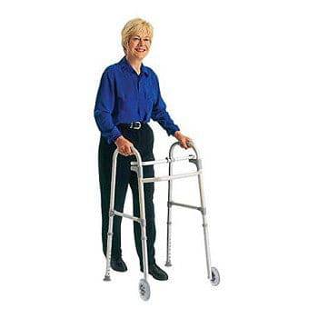Carex Single Button Folding Walker