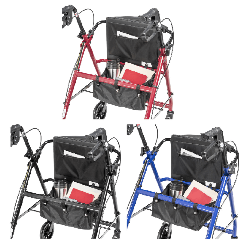 Drive Medical Aluminum Rollator | 6" Casters