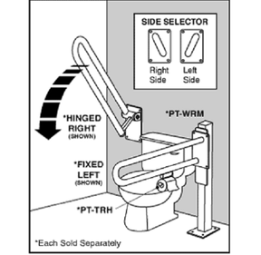 HealthCraft P.T. Safety Rail Right - White