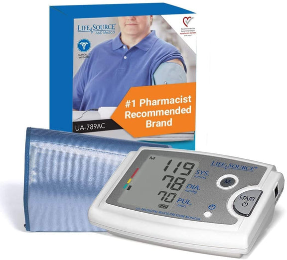 LifeSource Premium Blood Pressure Monitor with Extra Large Cuff ...