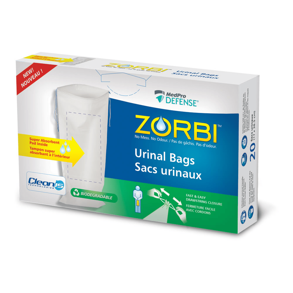 MedPro Defense Zorbi Biodegradable Disposable Urinal Bags ...