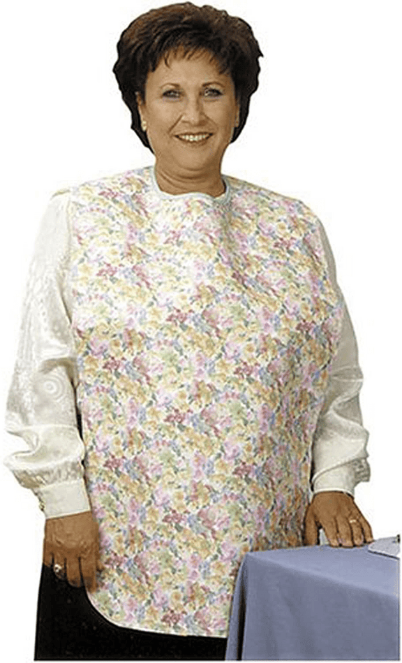 Priva Waterproof Mealtime Adult Protector Bib with Snaps