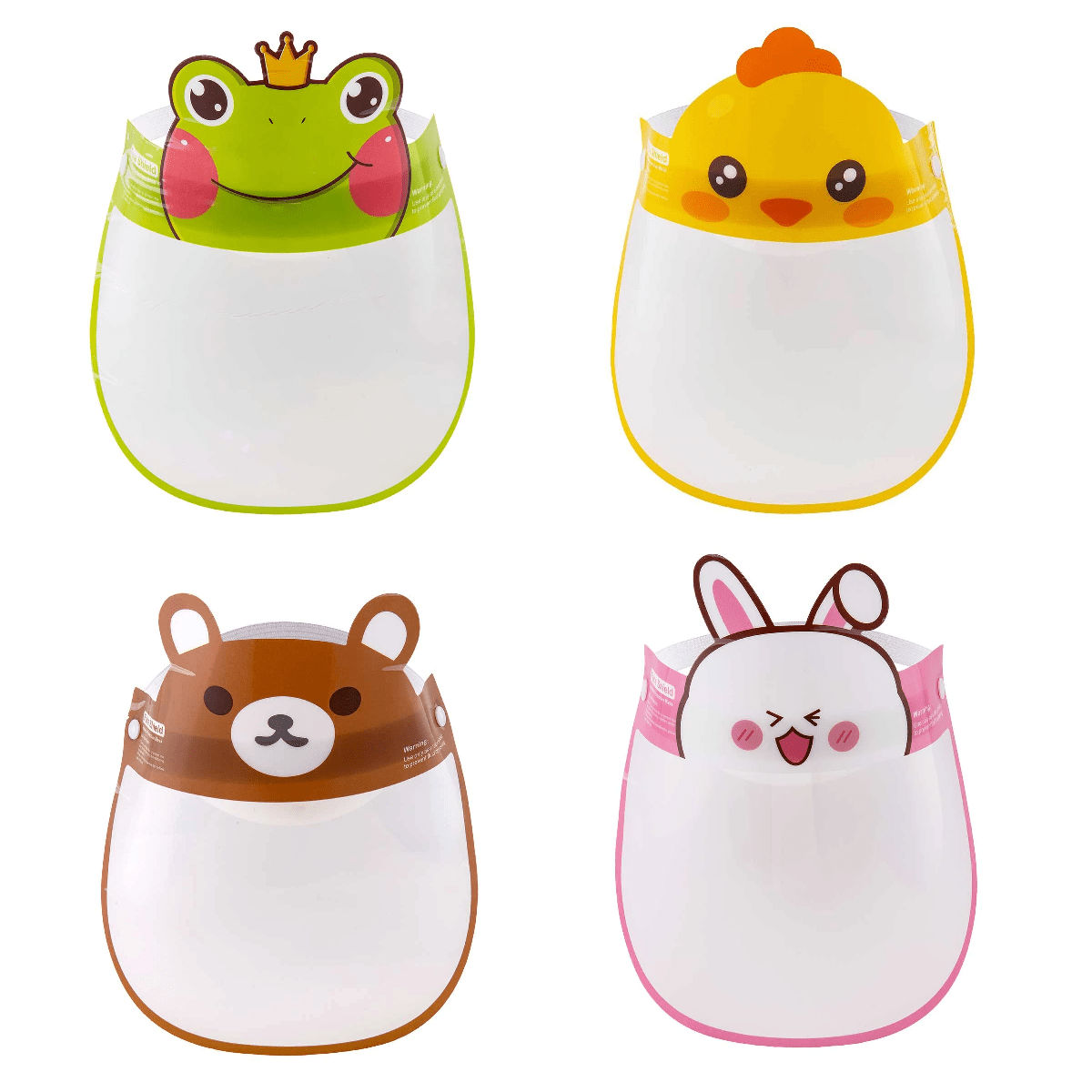 Relaxus PPE Kids Face Shield (Assorted Animal Designs)