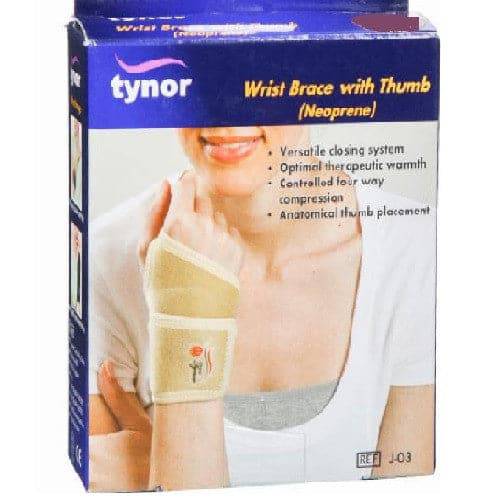 Tynor Neoprene Wrist Brace with Thumb Support | Universal Size