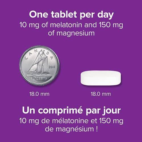 Webber Naturals Melatonin Magnesium Maximum Strength 10/150mg 60 Table